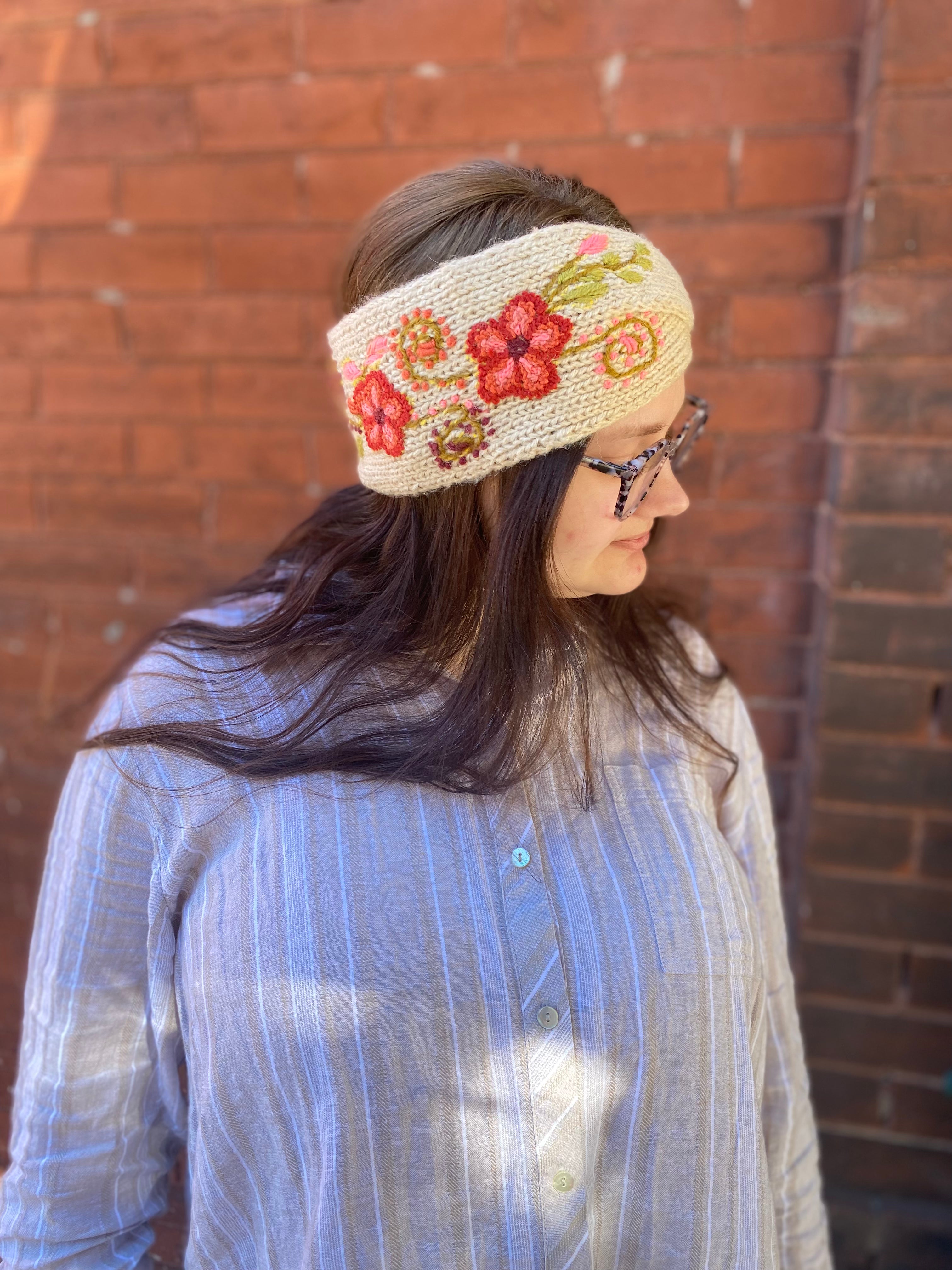 Francine Woven Headband – Hunter Bleu