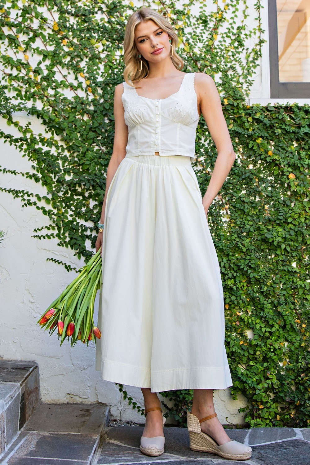 Fina Wide Leg Pant – Hunter Bleu