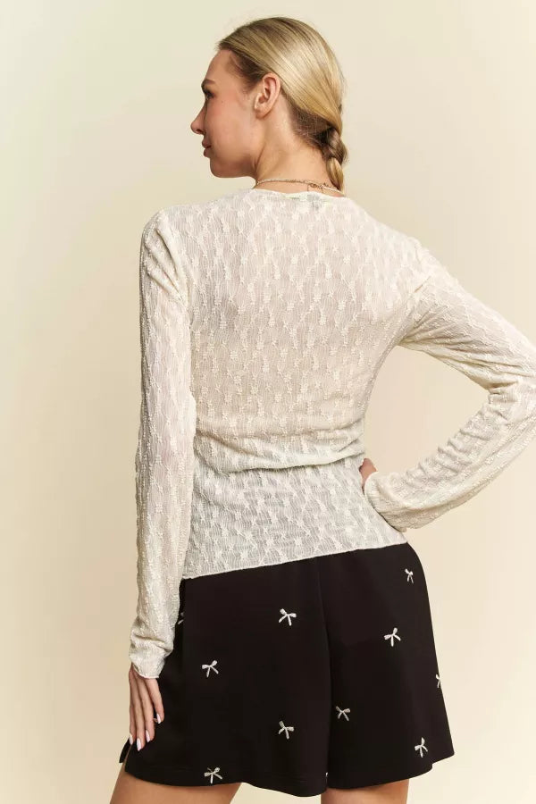 Embroidered Layering Top – Hunter Bleu