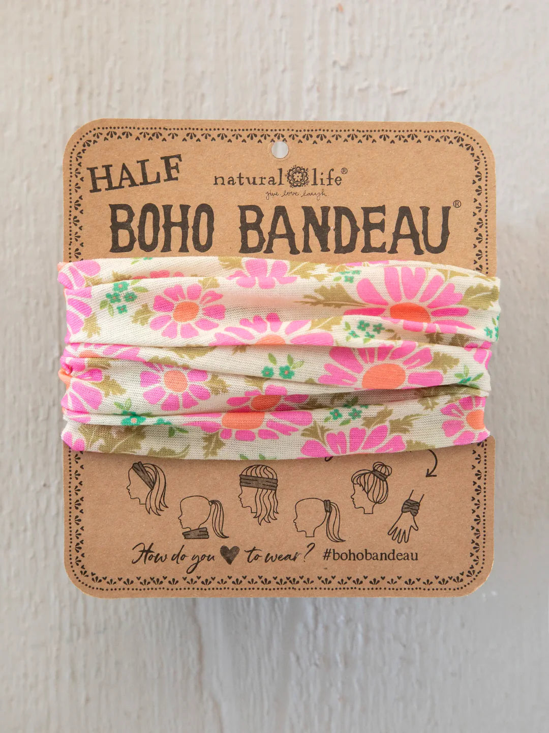 Half Boho Bandeau Floral Vintage Cream – Hunter Bleu